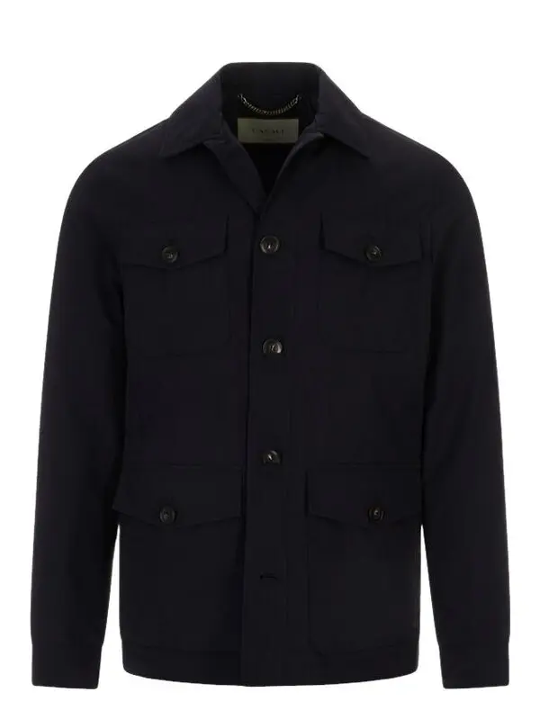 Canali Four-pocket Shirt Jacket - Black