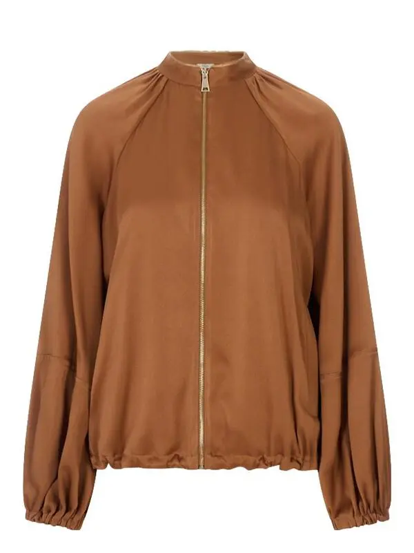 Fabiana Filippi Zip-fastening Jacket - Brown
