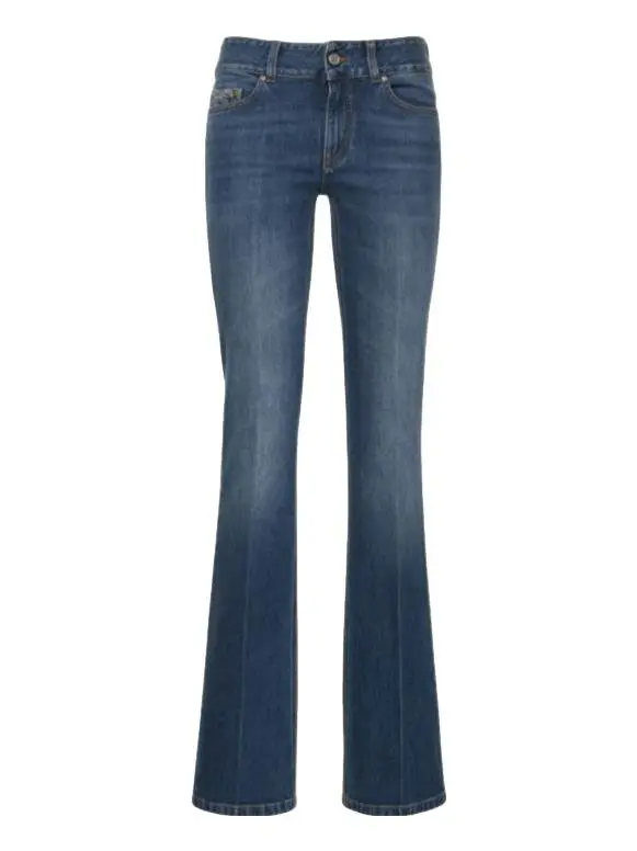 Stella McCartney Low Rise Straight Leg Jeans - Blue