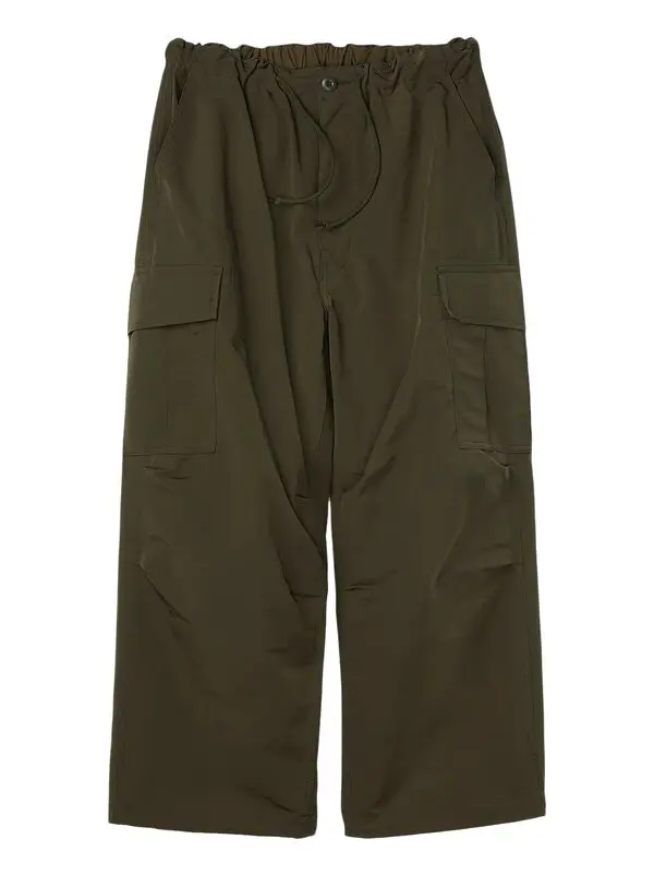 Comme Des Garçons Cargo Pants With Elasticated Drawstring Waist - Khaki