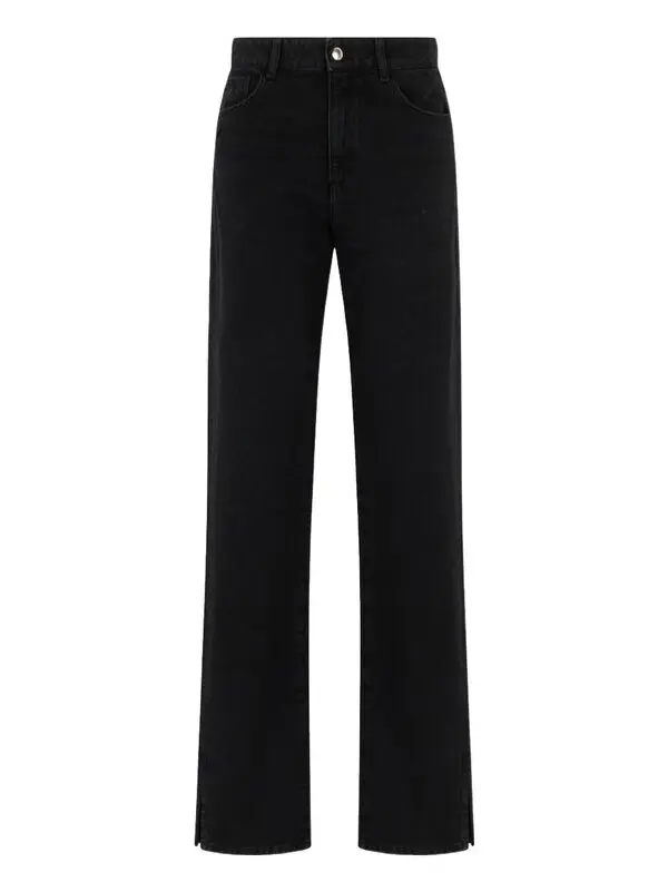 ICON DENIM LOS ANGELES Jodie Wide Straight-leg Jeans - Black