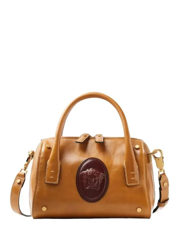 Versace Medusa Cameo Small Tote Bag - Brown