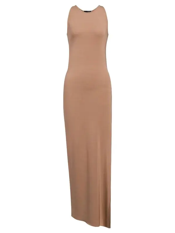 DONDUP Side Slit Sleeveless Maxi Dress - Barley