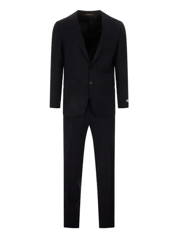 Canali Long-sleeved Suit - Black