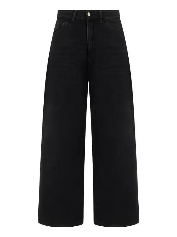 ICON DENIM LOS ANGELES Loose Wide-leg Jeans - Black