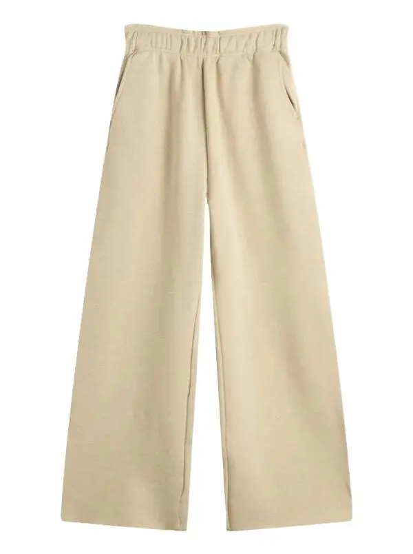 ENTIRE STUDIOS Full Sweatpant Wide Leg Fleece - Nude