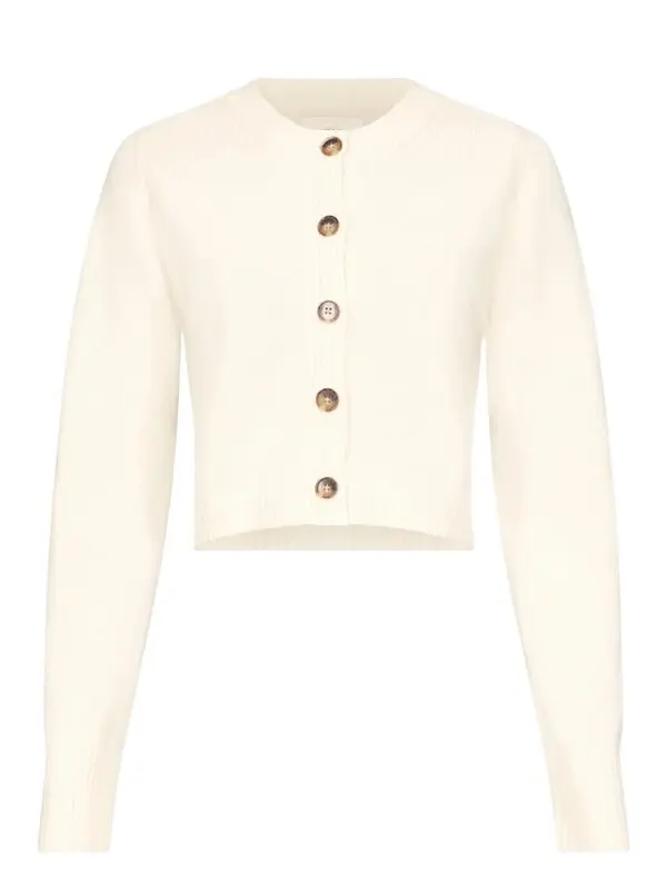 Loulou De Saison Zephir Cropped Cardigan - Ivory
