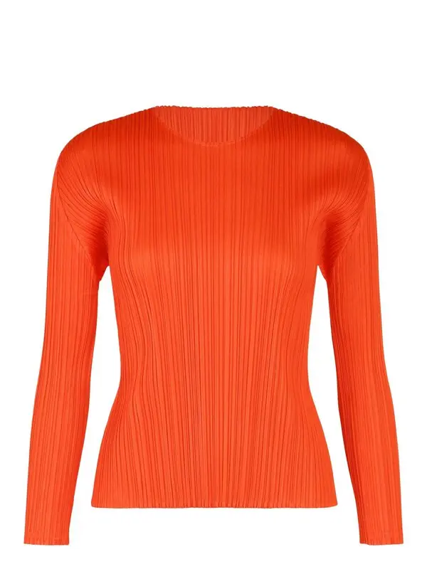 PLEATS PLEASE BY ISSEY MIYAKE Long-sleeved Top - Orange