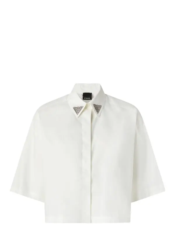 Pinko Pescara Cropped Shirt - White