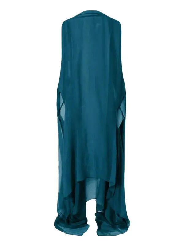Dries Van Noten Ducy Pleated Dress - Blue