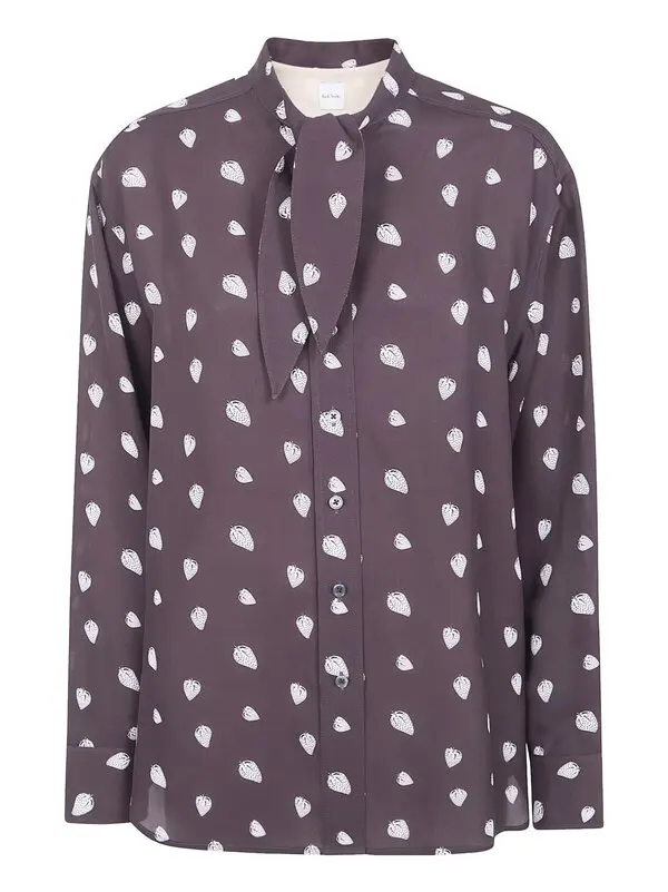 Paul Smith Strawberry Print Shirt - Brown