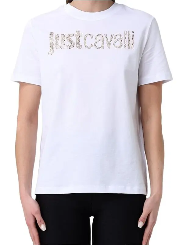 Just Cavalli Studded Logo T-shirt - Multicolor