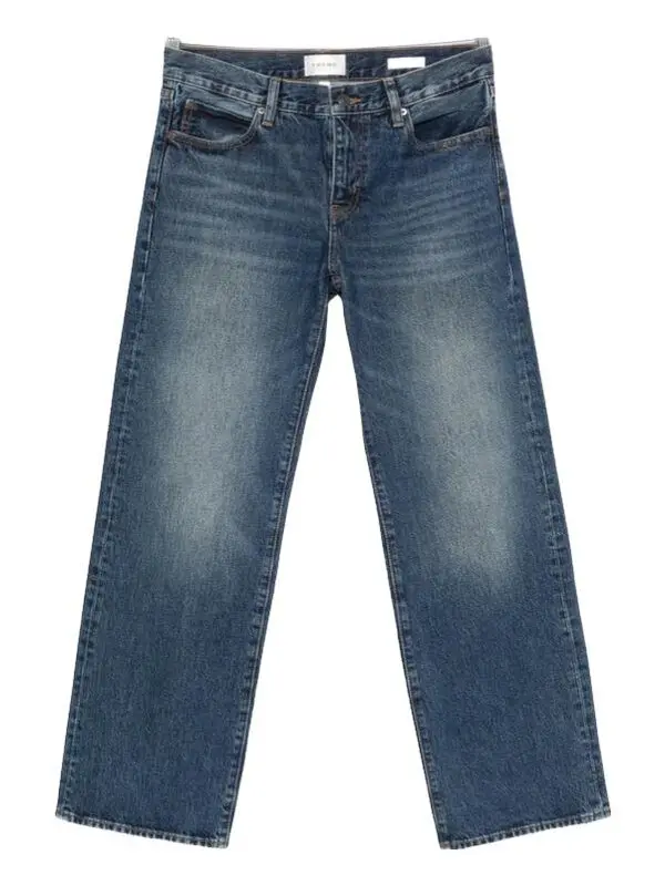 FRAME Belt Loop Straight Leg Jeans - Blue
