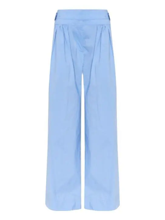 IRO PARIS High-waisted Wide-leg Pleated Pants - Blue