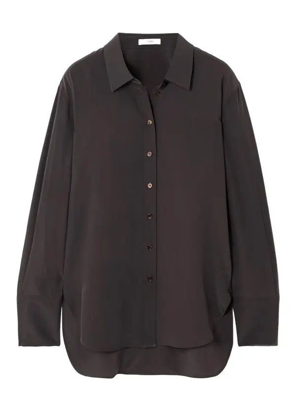 JOSEPH Joe" Silk Crepe Shirt - Brown