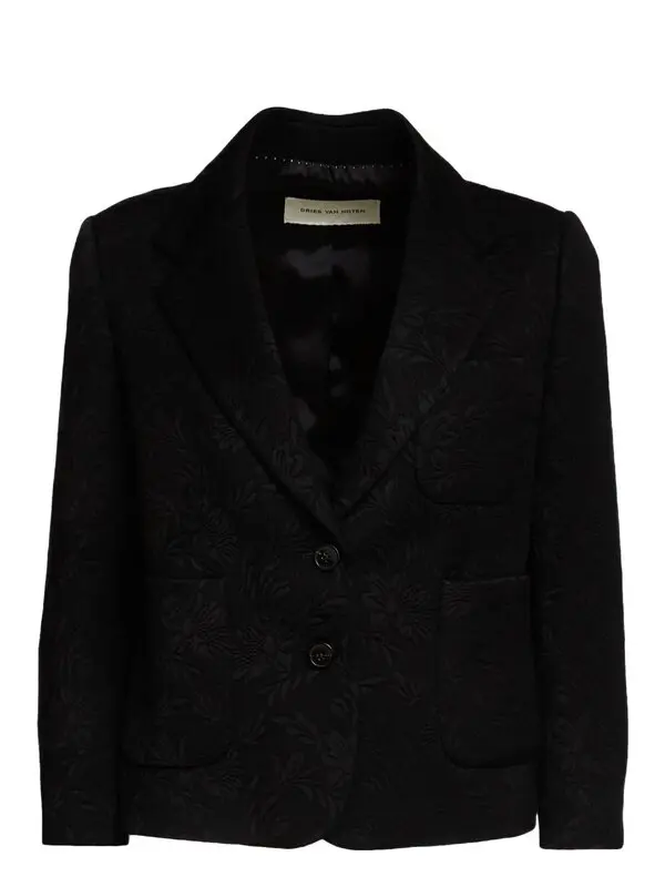 Dries Van Noten Bamis Jacquard Blazer - Black
