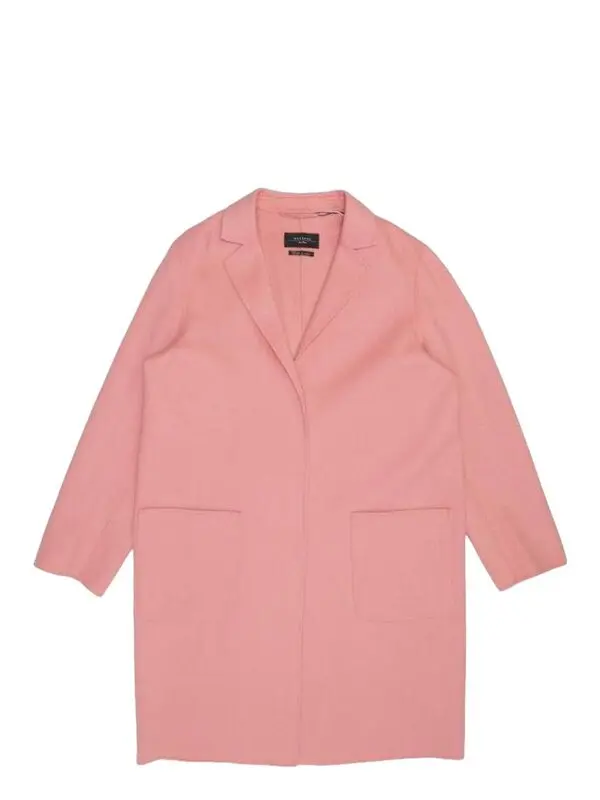 Max Mara Medium Length Coat - Pink
