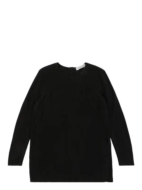 Sportmax Round Neck Long Sleeve T-shirt - Black