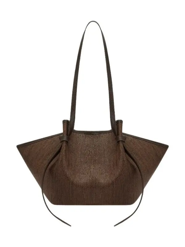 Yuzefi Mochi Raffia Tote Bag - Green