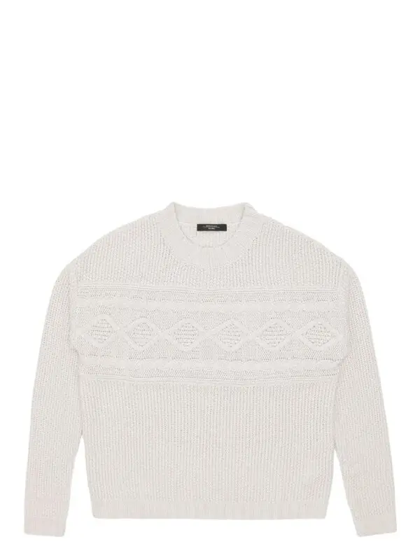 Max Mara Round Neck Long-sleeve Sweater - White