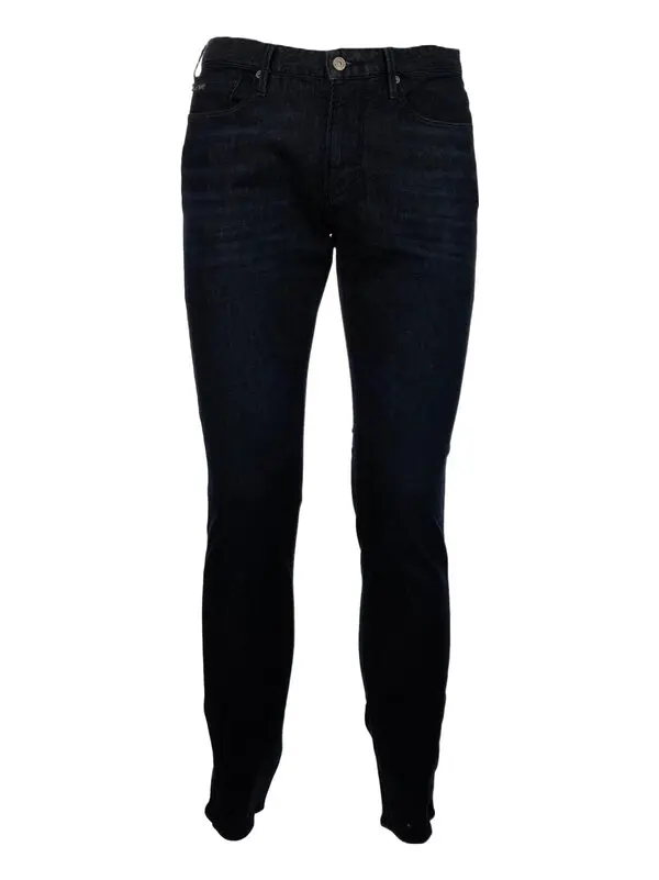 Emporio Armani Dark Wash Slim Fit Jeans - Black