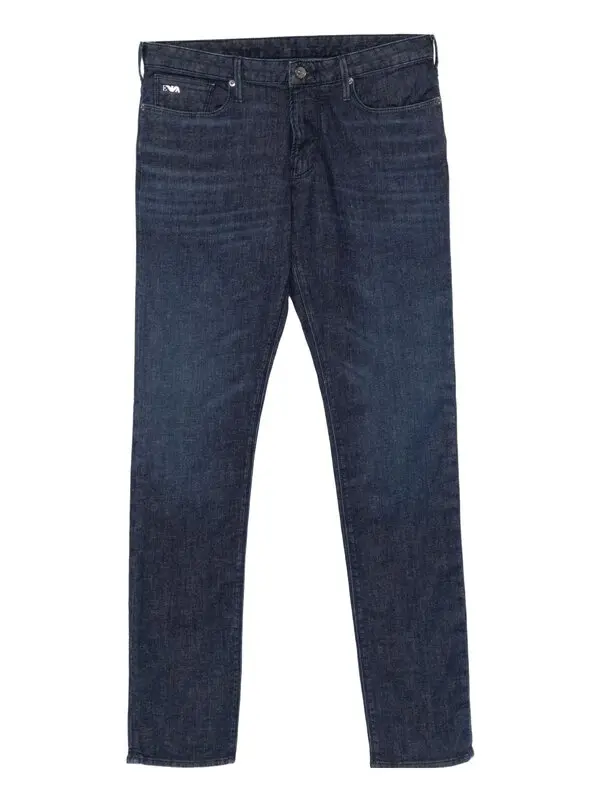 Emporio Armani Dark Wash Slim Fit Jeans - Blue