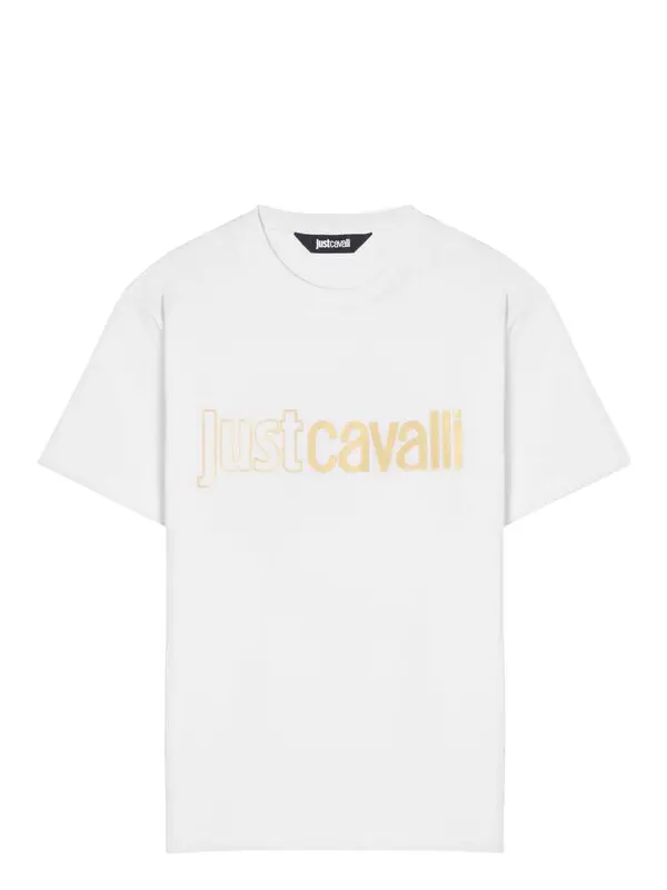 Just Cavalli Logo Print T-shirt - White