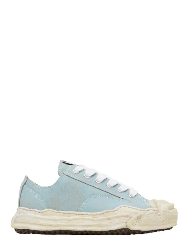 Mihara Yasuhiro Hank Distressed Low Top Sneakers - Blue
