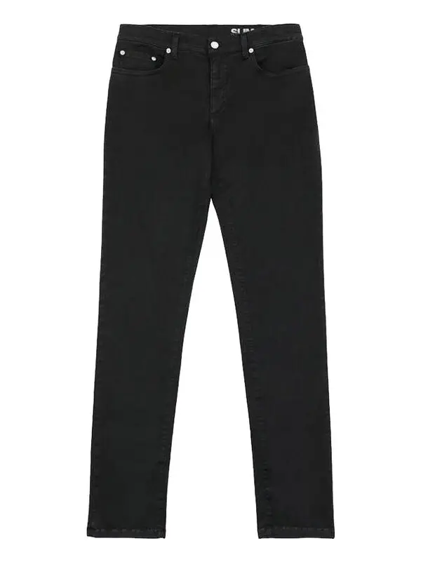 Versace Logo Straight Jeans - Black