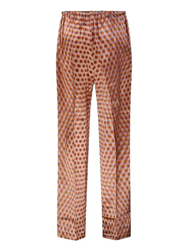 Dries Van Noten Polka Dot Wide-leg Trousers - Brown