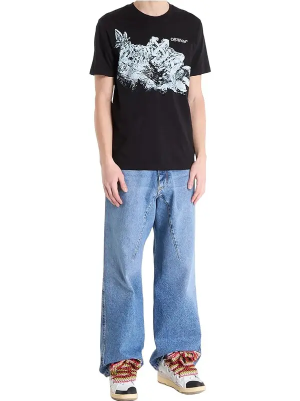 Off-White Graphic Print T-shirt - Black