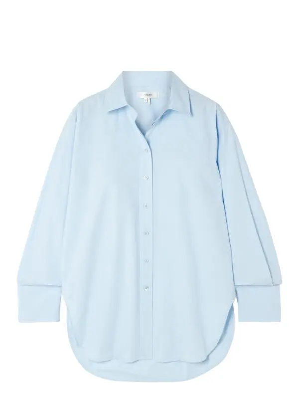 FRAME Button-up Long Sleeve Shirt - Blue