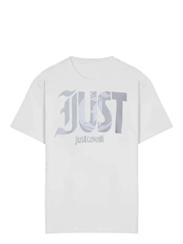 Just Cavalli Logo Print T-shirt - White