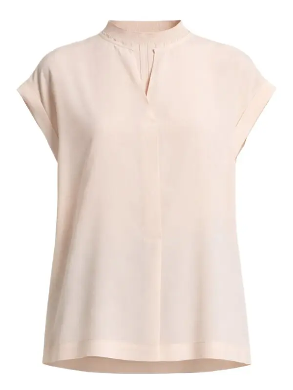 Peserico Short Sleeve Crewneck Top - Light Pink