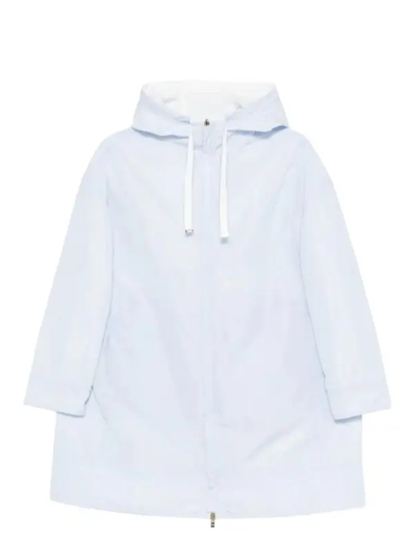 Herno Drawstring Hooded Parka - Light Blue