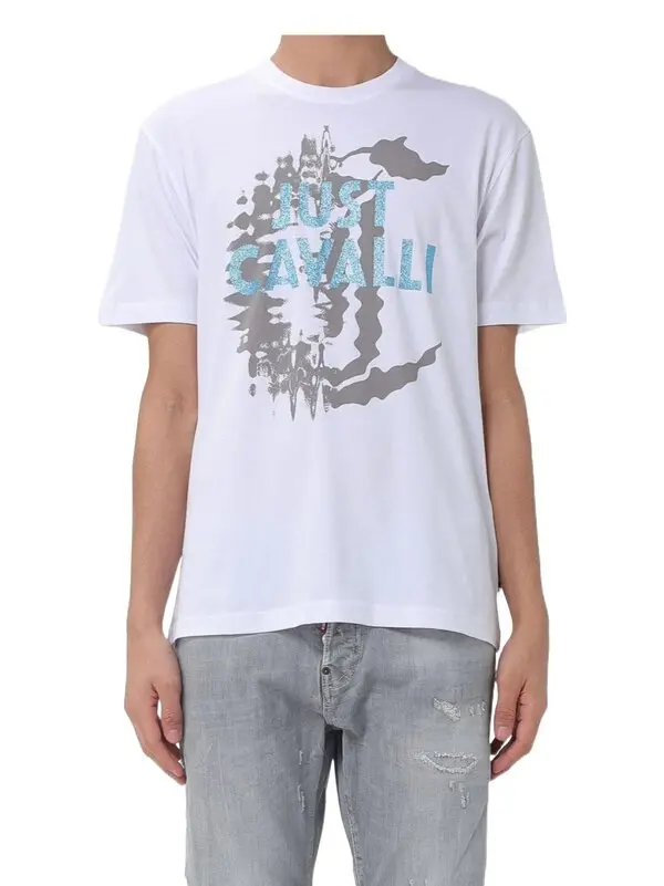 Just Cavalli Logo Print T-shirt - White