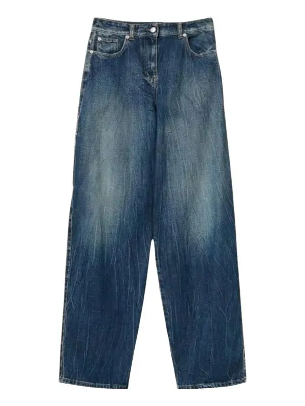 TWINSET Utility Pocket Relaxed Fit Jeans - Blue