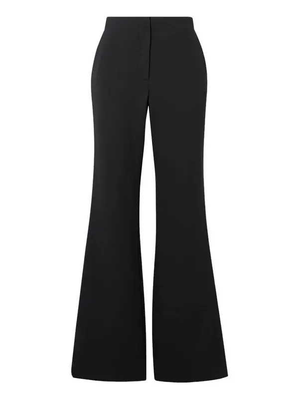 Simkhai Kenna Flared Crepe Trousers - Black