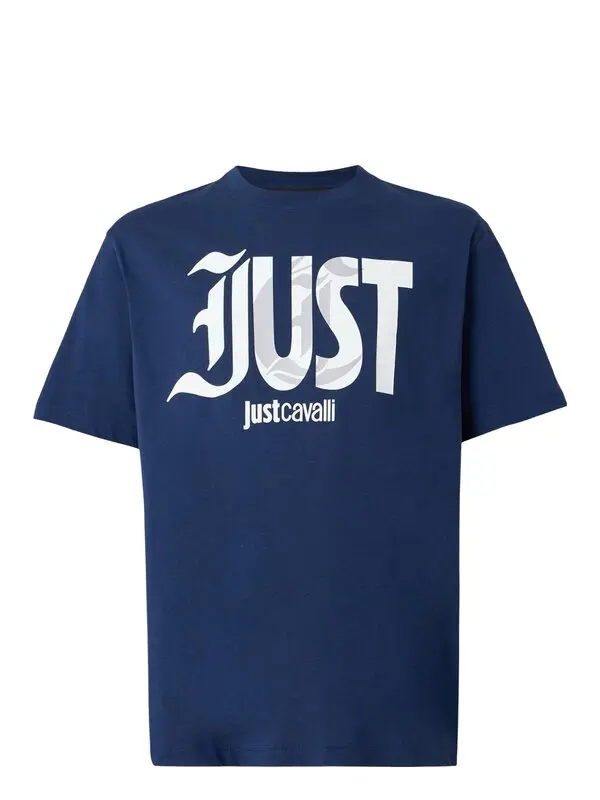 Just Cavalli Logo Print T-shirt - Blue