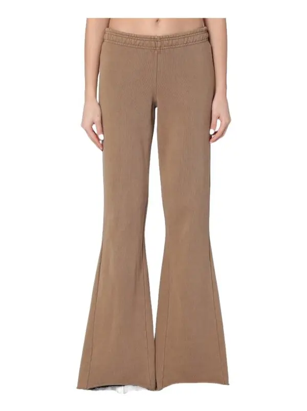 ENTIRE STUDIOS Elasticated-waist Flared Trousers - Light Brown