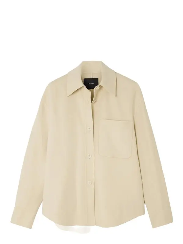 JOSEPH Button-down Shirt With Pocket - Nude