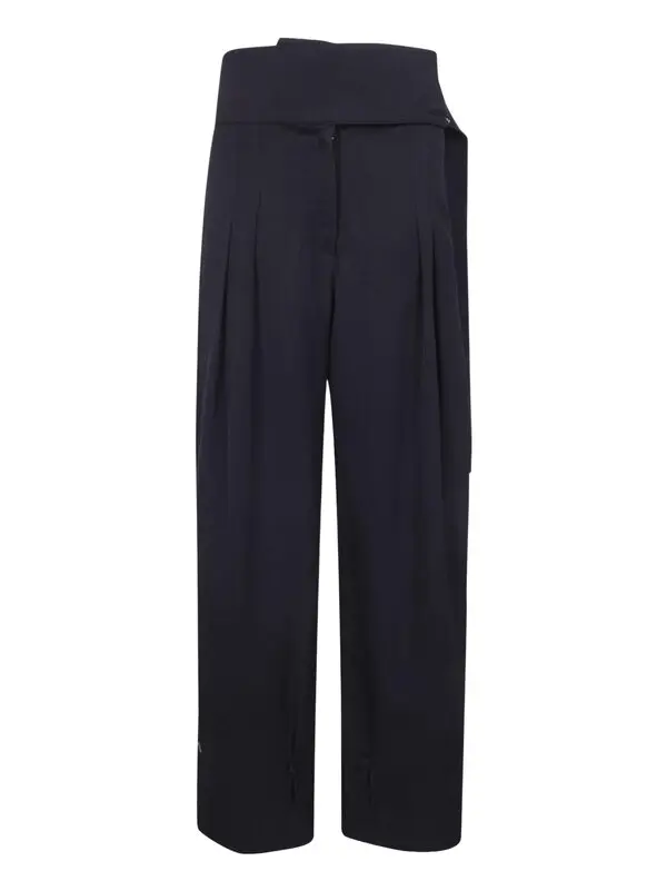 ENTIRE STUDIOS High-waisted Stripe Trousers - Black