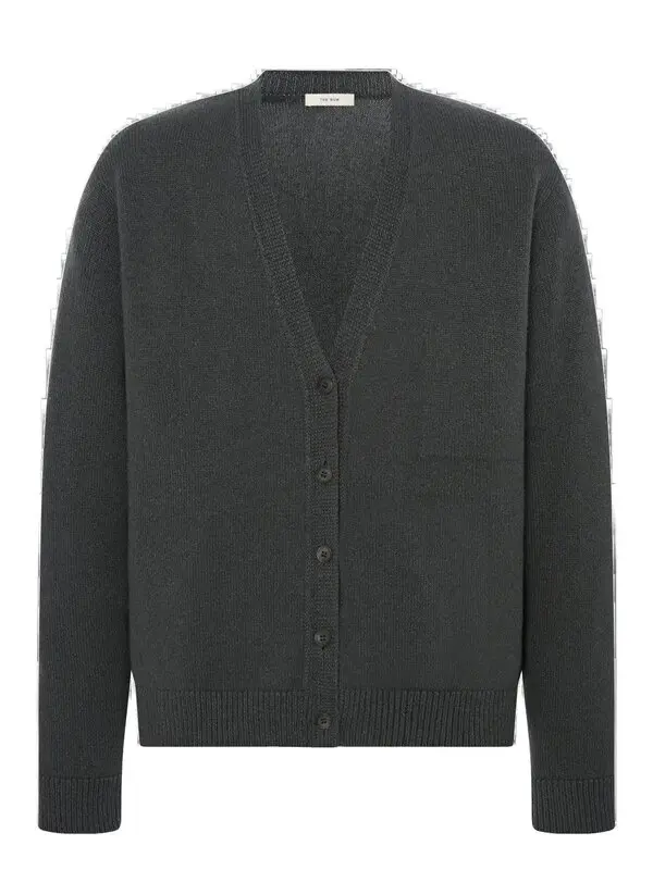 THE ROW Long-sleeved Knitted Cardigan - Gray