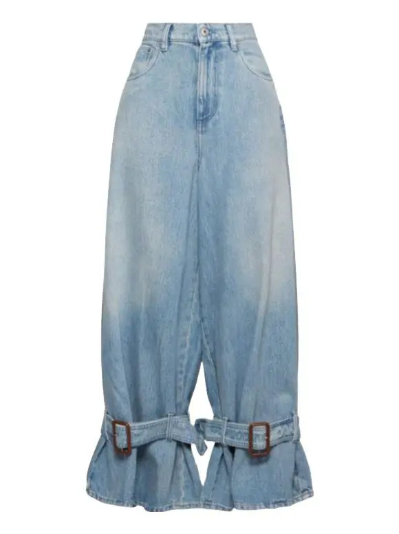 J.W.ANDERSON Belt-loop Wide-leg Jeans - Light Blue