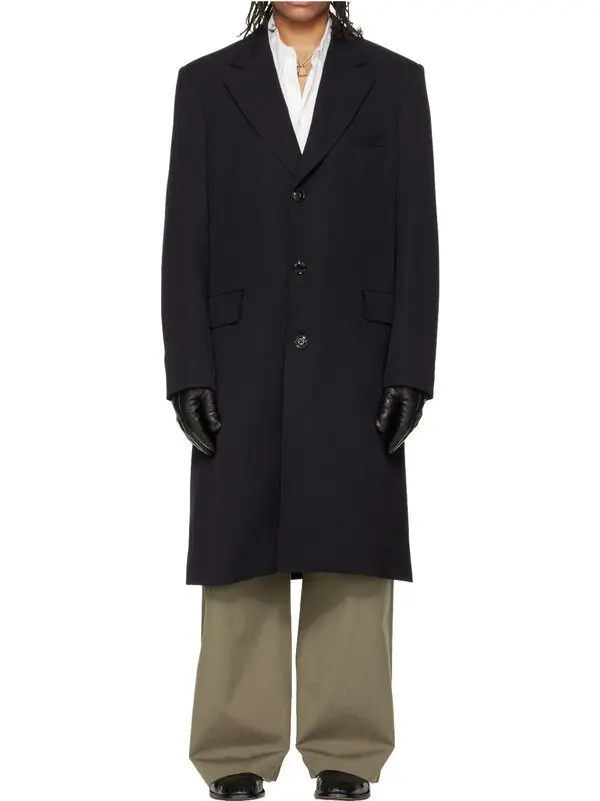 Our Legacy Dolphin Buttoned Coat - Black