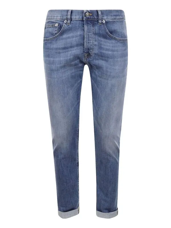 DONDUP Slim-fit Cuffed Jeans - Blue
