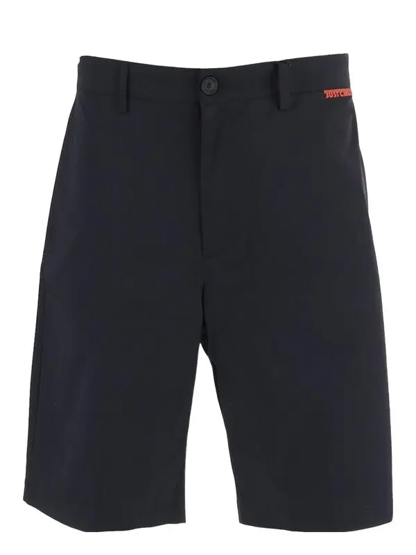 Just Cavalli Logo Detail Stretch Shorts - Deep Navy Blue