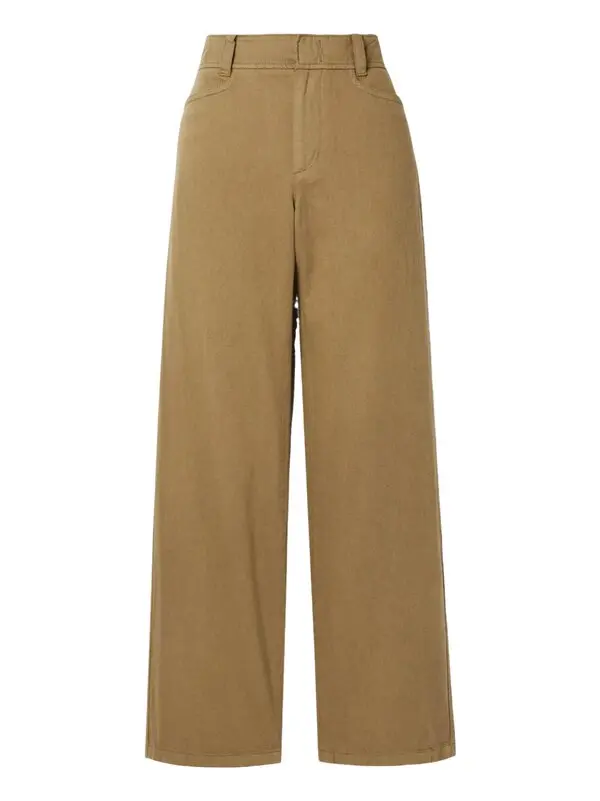 Vince High-waisted Straight-leg Pants - Tan