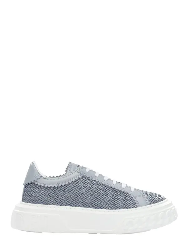 Casadei Woven Platform Low-top Sneakers - Lightblue