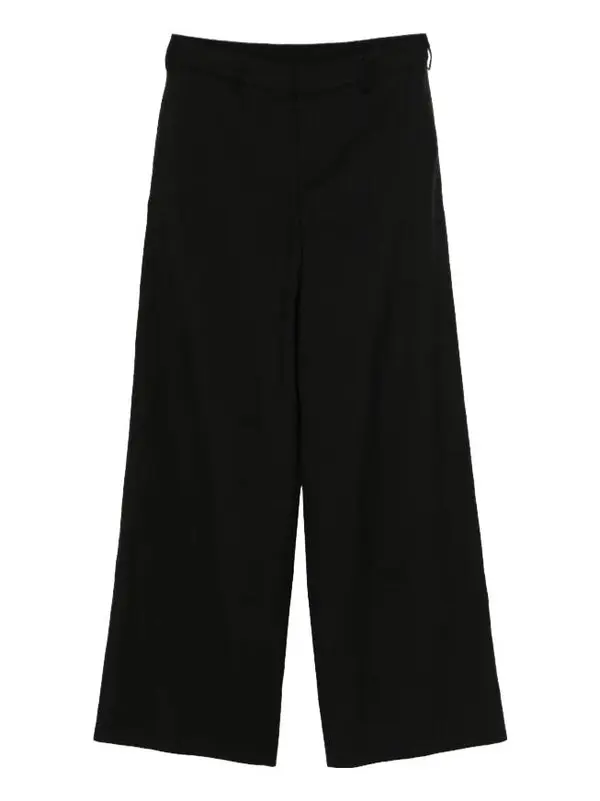 PT TORINO Wide Leg Trousers - Black